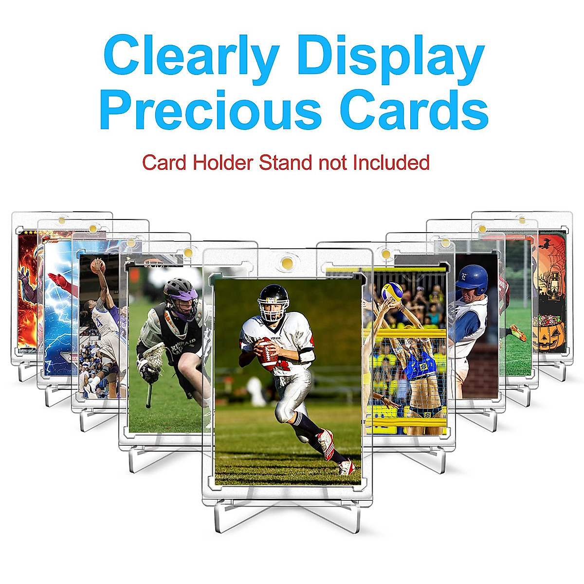 23 Pack - Magnetic Card Holder, 35PT Magnetic Trading Card Holder, Baseball Card Holder, Hard Acrylic Card Cases, Card Protector for Game Baseball Sports Card, Fit for Standard Card