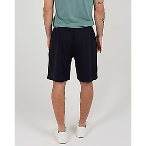 Real Essentials Men's Casual Lounge Shorts Pockets Active Sports Fitness Training Athletic Gym Sweat Workout Knit Soccer Basketball French Terry Cloth Cotton Dry Fit Jersey Sleep, Set 1, M, Pack of 3