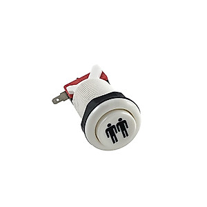 TX GIRL 6 Pcs Arcade Buttons American Happ Style 28mm Mounting Hole 1p 2p Coin Kit Arcade for Arcade Game Mame Jamma Game Console (Color : Mixed Color Tell us)