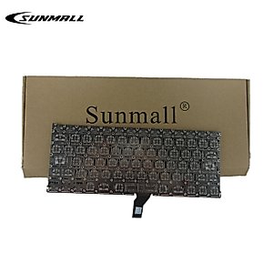 SUNMALL A1466 Keyboard Keyboard Replacement Compatible with Apple MacBook Air 13" A1369 (2011) A1466 (2012-2015) MJVE2LL/A MD760LL/A MC965LL/A MD231LL/A MJVG2LL/A Series Laptop Keyboard