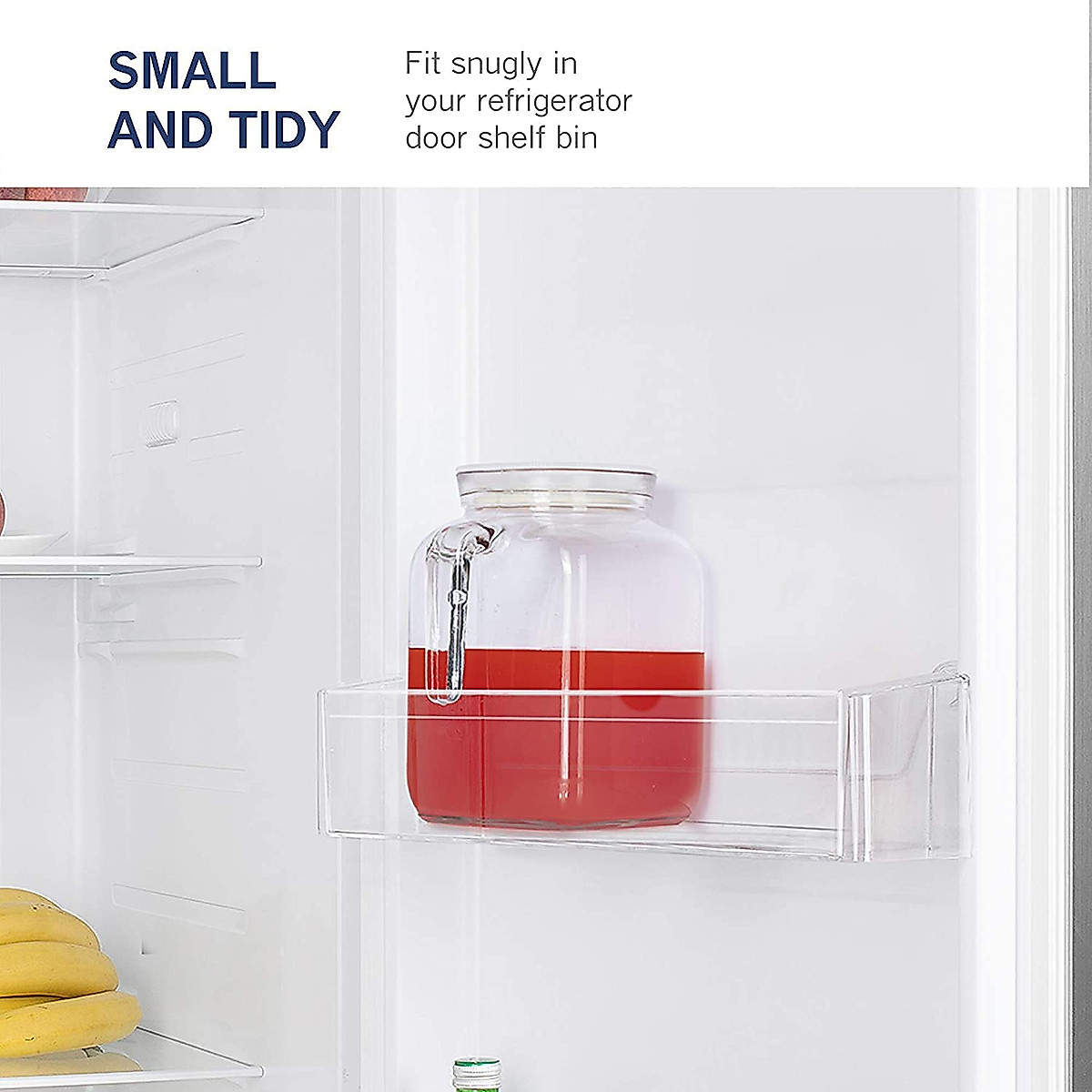 Bormioli Rocco Frigoverre Jug with Hermetic Lid, 68 oz, 2 Liter, DD- By Size