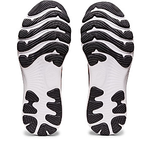 ASICS Men's GEL-NIMBUS 24 Running Shoes, 9, SHEET ROCK/SHOCKING ORANGE