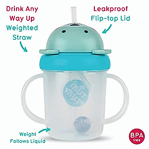 TUM TUM Tippy Up Free Flow Sippy Cup (No Valve), Sippy Cup for Toddlers, 200ml, BPA Free (Boris Bear)