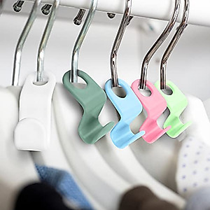 Mlurcu Hanger Hooks Clothes Hanger Connector Hooks 100Pcs Space Saving Hanger Hooks Heavy Duty Cascading Hanger Extender Hooks for Closet Organizer Magic Multipurpose Hanger Hooks for Closet Wardrobe