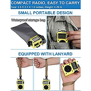 ZHIWHIS Shortwave Radio, MP3 Player with Weather Radios Portable AM FM, Retro Bluetooth Speaker with 6 EQ Modes, Rechargeable Alarm Clock Receiver with Sleep Time and NOAA Alerts ZWS-701