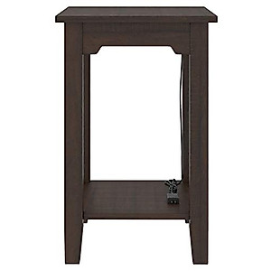 Signature Design by Ashley Camiburg Modern Chair Side End Table with USB Charging Port, Brown