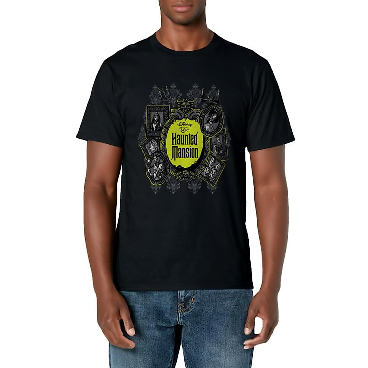 The Haunted Mansion Iconic Character Portraits Mashup T-Shirt