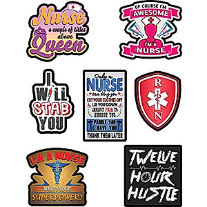 Nurse Stickers - Support Nurses with These Medical Stickers - Show Your Nursing Pride - Cool Stickers for Nurses - Pack of 33