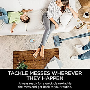 Shark WS632BLBRN WANDVAC System Ultra-Lightweight Powerful Cordless Stick Vacuum with Boost Mode, Charging Dock, Blue