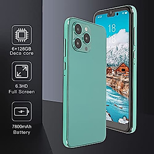 Airshi Face Unlocked Cell Phone, 8MP 16MP Camera GPS Supported 100-240V 4G Unlocked Smartphones for Entertainment (US Plug)