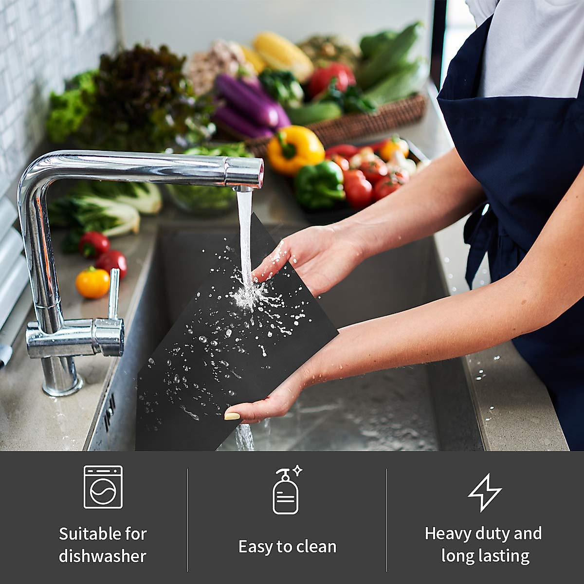 3 Set Nonstick Oven Liner for Bottom of Electric, 16x20 inch Thick Heavy Duty Teflon Oven Liners Mat, Reusable BBQ Grill Mat, and Easy to Clean Barbecue Grilling Mat