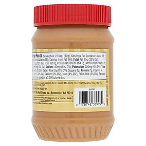 Great Value Creamy Peanut Butter, 18 oz