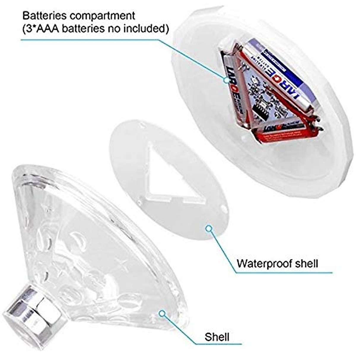 HengKaiSing Waterproof Swimming Pool Lights, Baby Bath Lights for The Tub(7 Lighting Modes), Colorful LED Bath Toys Bathtub for Pool, Pond, Hot tub or Party Decorations