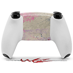 WraptorSkinz Skin Wrap compatible with Sony PS5 DualSense Controller Pastel Abstract Pink and Blue (CONTROLLER NOT INCLUDED)