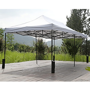 Premium Outdoor Canopy Tent - Durable, Waterproof and Easy to Set Up,10'x20' Ez Pop Up Sun Shelter Gazebo with Carry Bag for Camping, Events and Backyard Parties