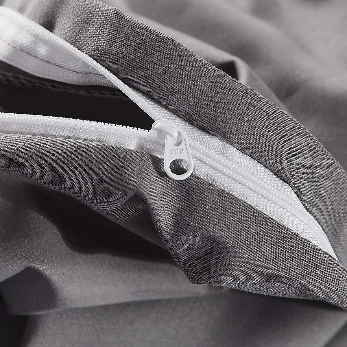 ARlinen Duvet Cover Set Super King 98X108, Dark Grey Comforter Cover Bedding 3 Pieces Duvet Cover with Zipper Closure, 4 Coner Ties -Microfiber Duvet Cover (Super King Size, Dark Grey)