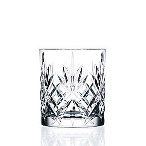 RCR Cristalleria Italiana Crystal Glass Drinkware Set (DOF Whiskey (10.5 oz) & Highball Tumbler (12.25 oz) - 12 Piece)