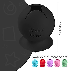 iVyne Berry Suctioned Vinyl Weeding Scrap Collector & Holder for Weeding Tools for Vinyl - Black