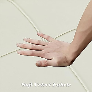 3 in 1 Convertible Sofa Bed Pull Out Couch Sleeper Modern Velvet Loveseat Couch Futon Sofá Bed w/Reclining Backrest,Side Coffee Table,2 Pillows,Lounge Sofa for Living Room Apartment Home Office,White