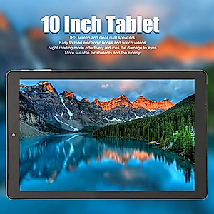 Pomya Tablet, 10 Inch IPS Screen Tablet for 11, 3GB RAM 64GB ROM Dual SIM Card Slots PC Tablet, 3G Network 5G WiFi 6000mAh HD Tablet for Daily Life