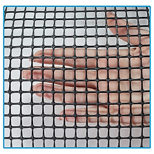 Kidkusion Heavy Duty Deck Guard, Black - 16' L x 3' H | Made in USA; Indoor/Outdoor Balcony and Stairway Deck Rail Safety Net; Child Safety; Pet Safety; Toy Safety