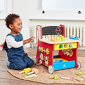 Early Learning Centre Wooden Activity Workbench, Imaginative Play, Hand Eye Coordination, Physical Development, Kids Toys for Ages 12 Month, Amazon Exclusive