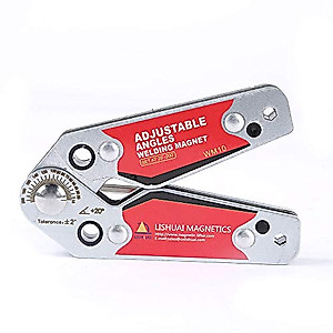 LISHUAI New Adjustable Angle(20°~200°) Welding Magnet clamp,Welder Tool Accessories (Small)