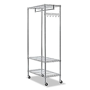Alera ALEGR363618SR 30 Garments Wire Shelving Garment Rack - Silver