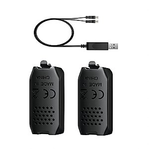 TOMZON Original USB Charging Cable Pack of 1 and 2 Batteries of A23 LED Mini Drone