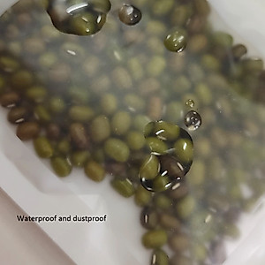 Auhafaly 200 Pieces Mylar Zip Lock Bags Aluminum Foil Bags, Flat Metallic Mylar Foil Flat ZipLock Food Storage Bags Pouch 7.5 x 12 cm/ 3 x 4.7 Inch (White)