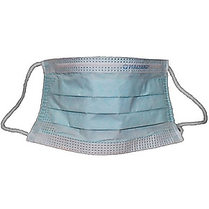 Halyard Procedure Medical Health Masks with So Soft Earloops Box of 50 Blue