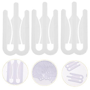 VICASKY 500pcs Shirt Clips Plastic Clothespins Clear Clips Transparent, Shirts Folding Packing Sock Ties Pants Bolt Clips for Men Women