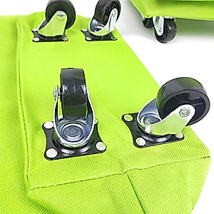 Shopping Bag with Wheels, BESUNTEK Foldable Portable Shopping cart Reusable Collapsible Trolley Bags Tote Grocery Cart, Large Capacity Utility Bag for Travel Shopping Home Kitchen Supermarket
