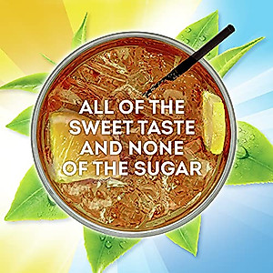 Lipton Zero Sugar for Health and Wellness, Low Calorie Lemon Iced Tea Mix, Makes 28 Quarts (Pack of 6)
