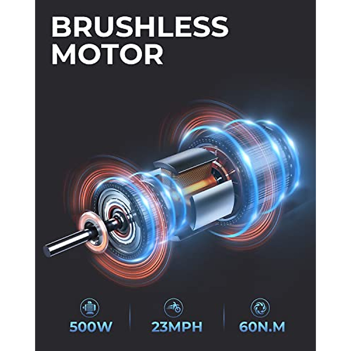 Mukkpet Suburban Electric Bike for Adults 500W Electric Mountain Bikes 26'' * 4.0 All Terrain Tire Electric Bicycle 48V 13AH BMS Removable Lithium Battery Shimano 7-Speed Electric Bike