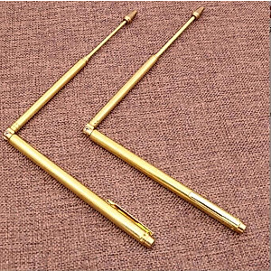Best Combination Dowsing Rods Copper- 2PCS. 99.9% Pure Copper - Water Divining, Energy Healing, Paranormal, Gold, Yes No Questions. 15cm*56cm*0.9cm Non-Toxic 。 Gift feng Shui Compass