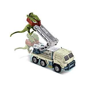 MATCHBOX JURASSIC WORLD DINO TRANSPORTERS DILOPHO-LOADER Vehicle and figure