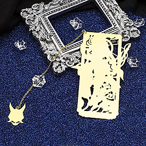 Genshin Impact Bookmark Venti / Tartaglia / Xiao Cartoon Figures Printed Bookmarks Mini Cards (Xiao)