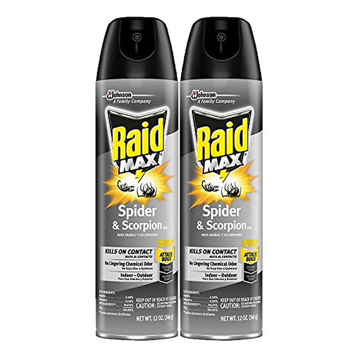 Raid Max Max Spider & Scorpion Killer - 12 oz - 2 pk