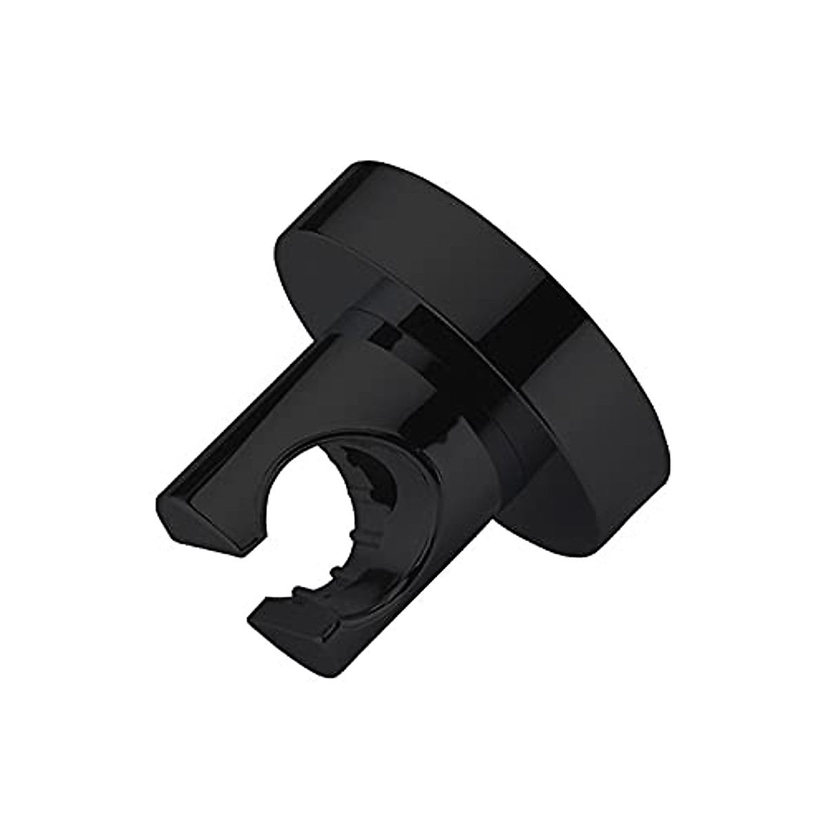 BluPai Vacuum Suction Holder,Removable Wall Mounted Shower Head Holder for Bathroom,Relocatable Showerhead Bracket,Black
