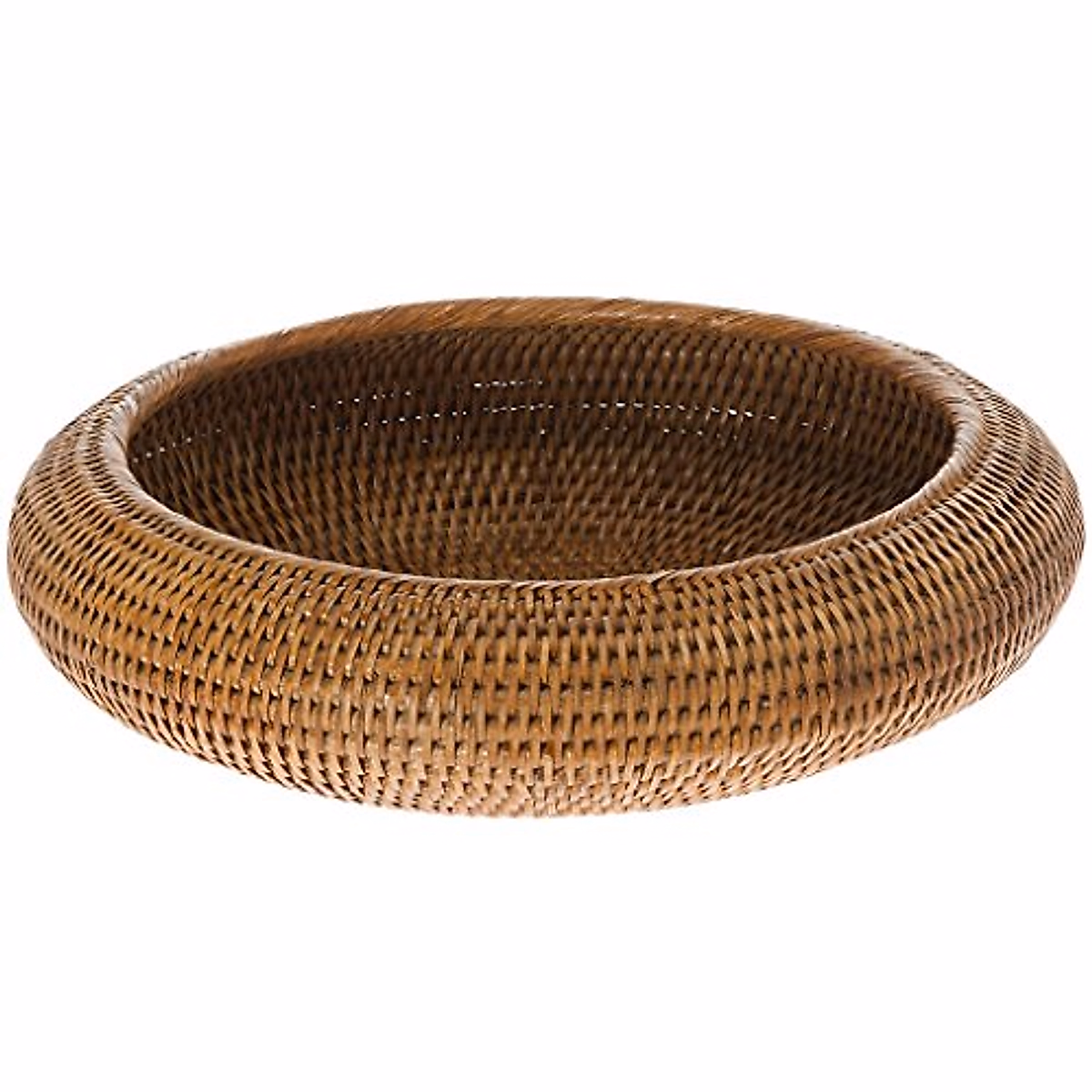 KOUBOO La Jolla Rattan Fruit Bowl, Honey Brown