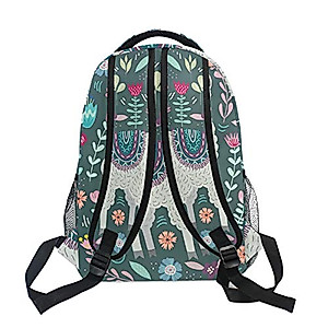 School Backpack Llama Teens Girls Boys Schoolbag Travel Bag