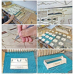 HMS Victory 3D Wooden Puzzle DIY Ship Craft Laser-Cut Model Kits to Build for Adults 1:200