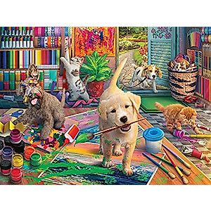 Ravensburger Cute Crafters - Large Format Jigsaw Puzzle for All Ages | 750 Unique Pieces | Softclick Technology for Perfect Fit | FSC Certified | Ideal for Brain Game & Educational Fun