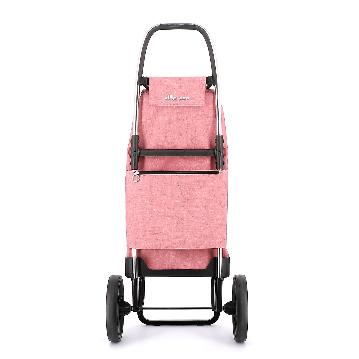 Foldable Grocery Shopping Cart with Wheels | Collapsible Personal Folding Cart for Groceries | Durable & Portable | Coral