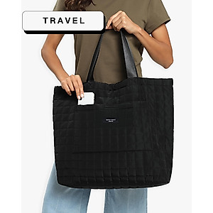 SATIN SAINT lifestyle Large Tote Bag for Women, Travel Tote Bag, Laptop Bag Handbag, Shopping Bag, Lightweight Shoulder Bag for Yoga Gym