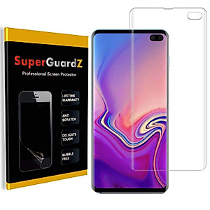 [3-Pack] for Samsung Galaxy S10+ / S10 Plus Screen Protector [3D Curved Full Coverage], SuperGuardZ, Anti-Glare, Matte, Anti-Fingerprint [Lifetime Replacement]