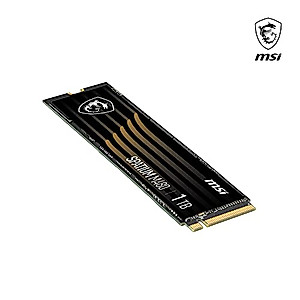 MSI SPATIUM M480 PCIe 4.0 NVMe M.2 1TB Internal SSD PCIe Gen4 NVMe 1.4 3D NAND 1400 TBW (SPATIUM M480 PCIe 4.0 NVMe M.2 1TB)