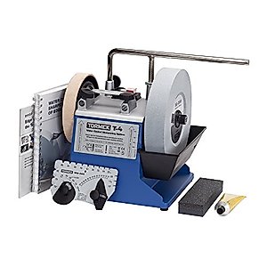 Tormek T-4 – Compact Water Cooled Sharpening System for Edge Tools – US Version – English Handbook