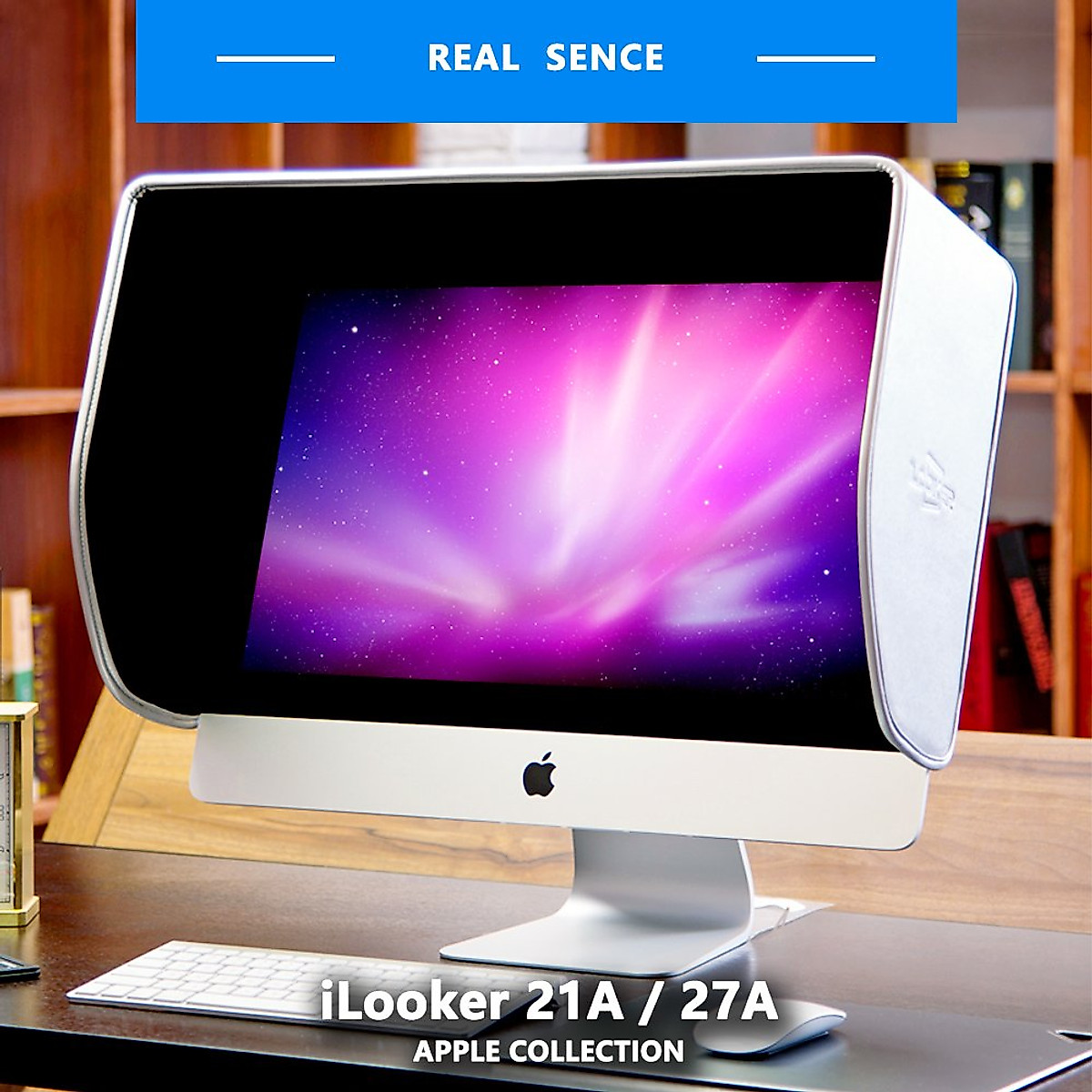 iLooker 22E 21~22 inch LCD LED Video Monitor Hood Sunshade Sunhood for Dell HP Viewsonic Philips Samsung LG EIZO NEC ASUS ACER BENQ AOC Lenovo, Fits Monitor Frame Width 505-525mm